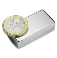 China 40*20*10mm N52 Neodymium Block Magnet with Axial Magnetism Direction and ±1% Tolerance for sale