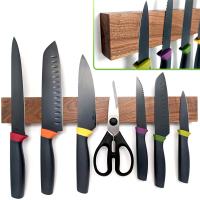 China ISO9001/ISO14001/CE/ROHS Approved Walnut/Rubberwood/Maple/Cherry Magnetic Knife Block for sale