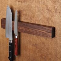 China ISO9001/ISO14001/CE/ROHS Approved Walnut/Rubberwood/Maple/Cherry Magnetic Knife Block for sale