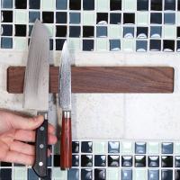 China ISO9001/ISO14001/CE/ROHS Approved Walnut/Rubberwood/Maple/Cherry Magnetic Knife Block for sale