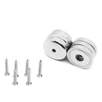 China Counterbore Hole NdFeB Pot Magnet D16MM /- 0 Tolerance Nickel-plated Ni-Cu-Ni Coating for sale