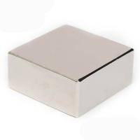 China High Magnetic Flux Sintered Neodymium Square Magnet Block in Customized Grade N35-N52 for sale