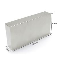 China 100x50x20 mm Rare Earth Magnet with Cutting Service Direct NdFeB Rectangular Magnet for sale