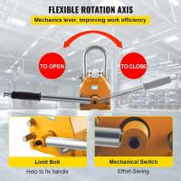 China 5 Ton Lifting Magnets 5000 kg Portable Manual Permanent Magnetic Lifter Core Components Bearing for sale