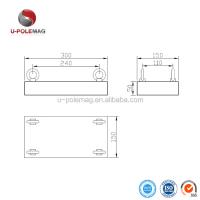 China Industrial Magnet Permanent NdFeB Magnet with ISO9001 2000 System and Suspended Plate for sale
