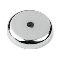 China D42mm Pot Magnet with Round Cup Neodymium Magnetic Base and Strong Displacement Force for sale