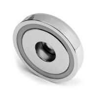 China D48MM Pot Magnet with Counterbore Hole Strength and Precision Tolerance for sale