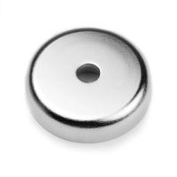 China D48MM Pot Magnet with Counterbore Hole Strength and Precision Tolerance for sale