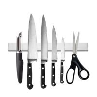 China Convenient 16 Inch Stainless Steel Magnetic Knives Bar Rack for Kitchen Utensil for sale