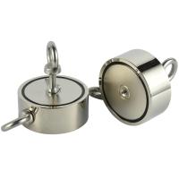 China Industrial Double Side Round Searching Magnet with Strong Pulling Force NdFeb Grade for sale