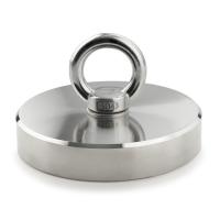 China Super Strong Fishing Magnet Kit with Pull Force of 2200 LBS and Q235 Round Steel Cup for sale