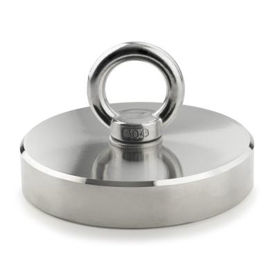 China Super Strong Fishing Magnet Kit with Pull Force of 2200 LBS and Q235 Round Steel Cup for sale