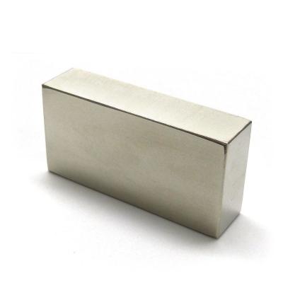 China Large Square Thin Flat Super Strong Neodymium Magnetic Sheet N52 40x20x10mm for Generator for sale