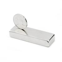 China Custom Super Strong Magnet N52 60x20x10mm Rectangular with Zinc Coating and NdFeB Grade for sale