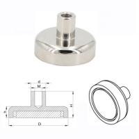 China Composite Material Round NdFeB Magnet Neodymium Pot Magnet D60mm with 160kg Force for sale