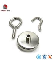 China Composite Material Round NdFeB Magnet Neodymium Pot Magnet D60mm with 160kg Force for sale