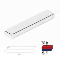 China Nickel Coated F50x10x5mm N48 Heavy Duty Rare Earth Neodymium Bar Magnet for Industrial for sale