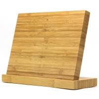 China ISO9001 2000 System Natural Bamboo Wood Magnetic Knife Block Holder Customized Design for sale