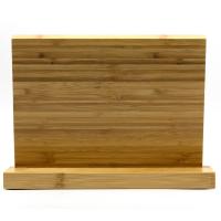 China ISO9001 2000 System Natural Bamboo Wood Magnetic Knife Block Holder Customized Design for sale