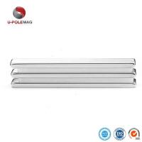 China Nickel Coated F50x10x5mm N48 Heavy Duty Rare Earth Neodymium Bar Magnet for Industrial for sale