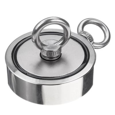 China 300KG Pull Force Cup Shape Double Face Fishing Magnet Holder for Dependable Retrieval for sale