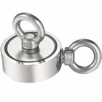 China 300KG Pull Force Cup Shape Double Face Fishing Magnet Holder for Dependable Retrieval for sale