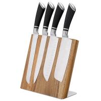 China Acacia Wood Magnetic Knife Organizer Universal Block for Knives Scissors 235x110x35mm for sale