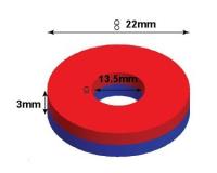 China Ni-Cu-Ni Coating Grade N52 NdFeb Permanent Large Ring Neodymium Magnet for Industrial for sale