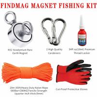 China Super Strong Neodymium Magnet Fishing Kit with 2000 LBS Pull Force and Precise Tolerance for sale