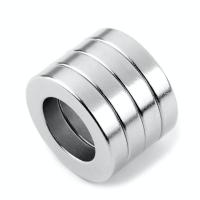 China N52 Strong Neodymium Ring Magnet with Customized Coating Options from Golden for sale