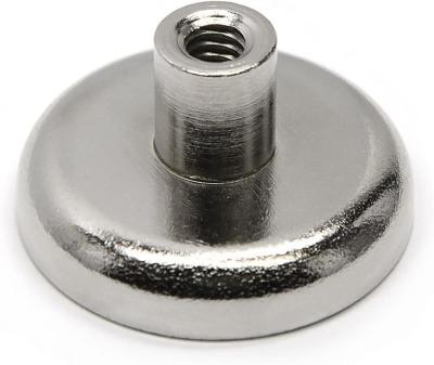 China Industrial Magnet Neodymium Internal Threaded Cup Pot with Customized Pulling Force for sale