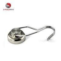 China NdFeB Grade NdFeb 25mm 50lbs 180 degree free rotation swivel Hook Magnet for industrial for sale