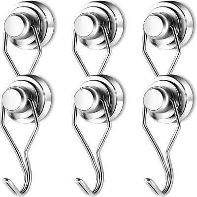 China Strong Pull Force Pot Magnet with 180 Free Rotation Swivel Hook and Customized Design for sale