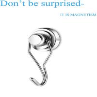 China Strong Pull Force Pot Magnet with 180 Free Rotation Swivel Hook and Customized Design for sale