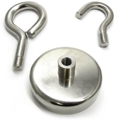 China Composite Rare Earth Magnet D25 D20 D32 D36 Magnetic Hook for Industrial Applications for sale