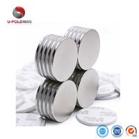 China Tolerance ±1mm Permanent N35-N52 Neodymium Disc Adhesive Magnet with 3M Self Adhesive for sale