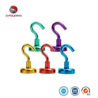 China Sample Lead Time 10-20 Days D27x7mm Strong Magnetic Hooks for Home Office and Garage for sale