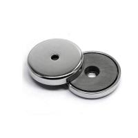 China ±1% Ferrite Magnetic Fastener Round Base Pot Magnet for General Tools Instruments for sale