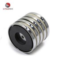 China ±1% Ferrite Magnetic Fastener Round Base Pot Magnet for General Tools Instruments for sale