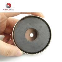China ±1% Ferrite Magnetic Fastener Round Base Pot Magnet for General Tools Instruments for sale