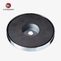 China ±1% Ferrite Magnetic Fastener Round Base Pot Magnet for General Tools Instruments for sale