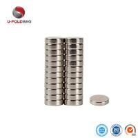 China Small Home Refrigerator Magnets Industrial Magnet Axial N35 ±3% Tolerance 12mm X 3MM for sale