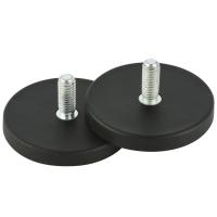 China Rubber Coated Neodymium Pot Magnet Grade Rubber Iron NdFeB and Composite Neodymium Magnet for sale