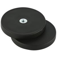 China Rubber Coated Neodymium Pot Magnet Grade Rubber Iron NdFeB and Composite Neodymium Magnet for sale