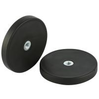 China Rubber Coated Neodymium Pot Magnet Grade Rubber Iron NdFeB and Composite Neodymium Magnet for sale