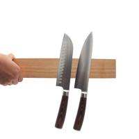 China Wood Magnet Strip Rack Magnetic Knife Holder Magnetic Suction Hang Lever Kitchen Accessory for sale