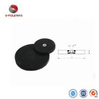 China Easy to Install D43 D66 D88mm Rubber Coated POT Mounting Magnet With Internal Thread for sale