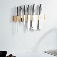 China Wood Magnet Strip Rack Magnetic Knife Holder Magnetic Suction Hang Lever Kitchen Accessory for sale