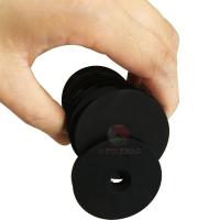 China Easy to Install D43 D66 D88mm Rubber Coated POT Mounting Magnet With Internal Thread for sale