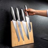 China Accepted OEM ODM Bamboo Magnetic Stand Magnetic Knife Block for Cooking Utensils More for sale